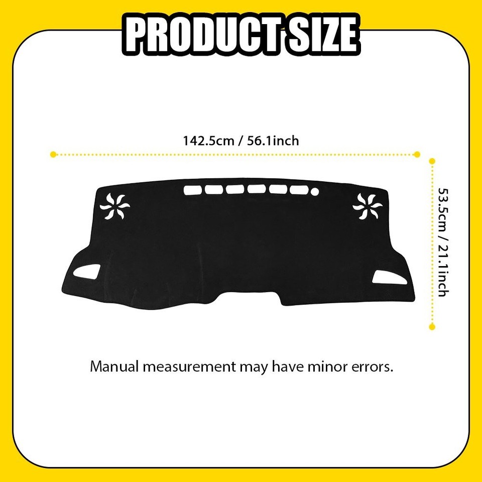 Dash Cover For Toyota Corolla E210 2019-2023 Dashboard Cover Mat Black ...