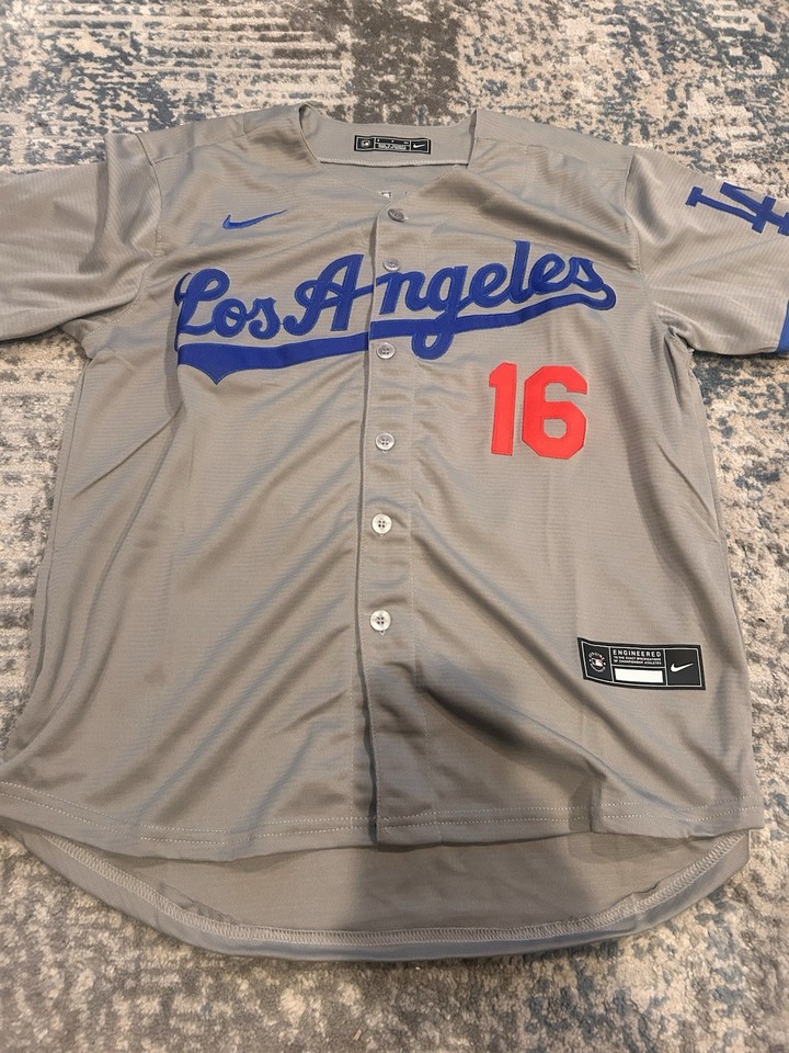 Will Smith Adult Grey Dodgers Jersey Size Small | eBay