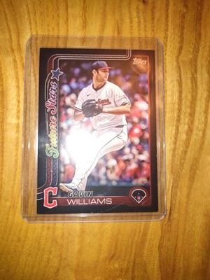 2025 Topps Gavin Williams BLACK BORDER CLEVELAND GUARDIANS 46/74 #554 ...