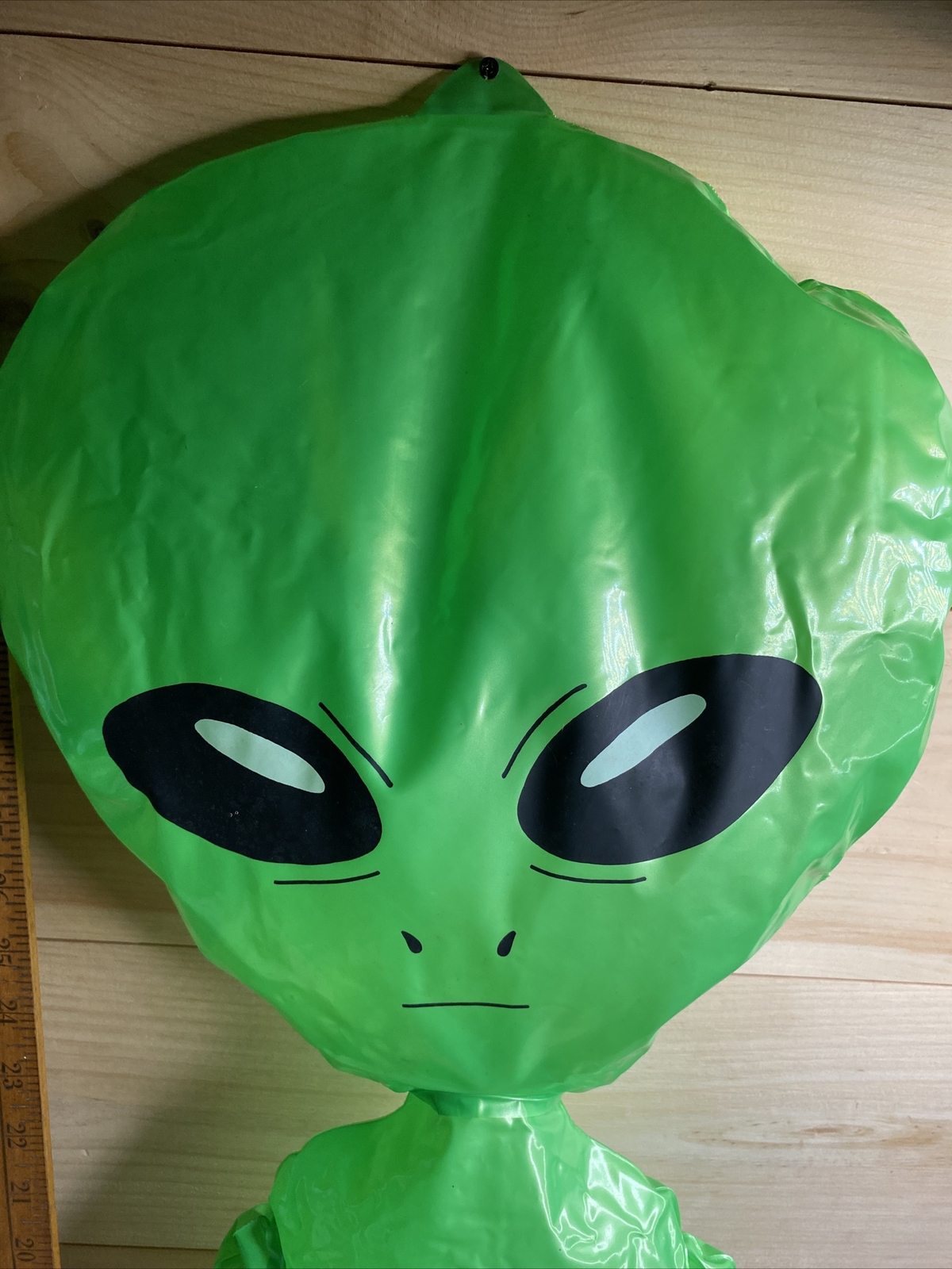 Vintage Green Alien Blow Up Inflatable Squeaky Space Man 36” Halloween ...