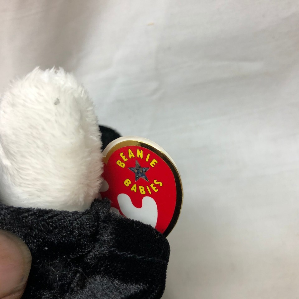 2000 CREEPERS Halloween Skeleton TY Beanie Babies DESIGN GLOWS IN THE ...