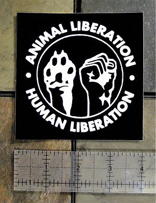 4x4" Human & Animal Liberation Sticker - Anarchy Front Rights Vinyl ...