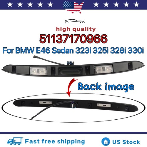 Trunk Lid Grip w/ Key Button For 1999-2005 BMW E46 3-Series 325i 328i ...