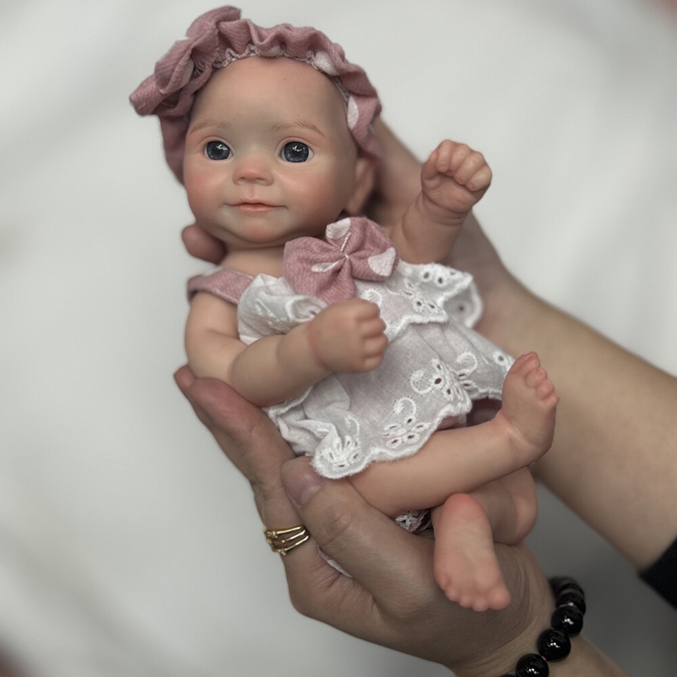 28cm Full Solid Silicone Baby Dolls Flexible Poseable Real Life Baby ...