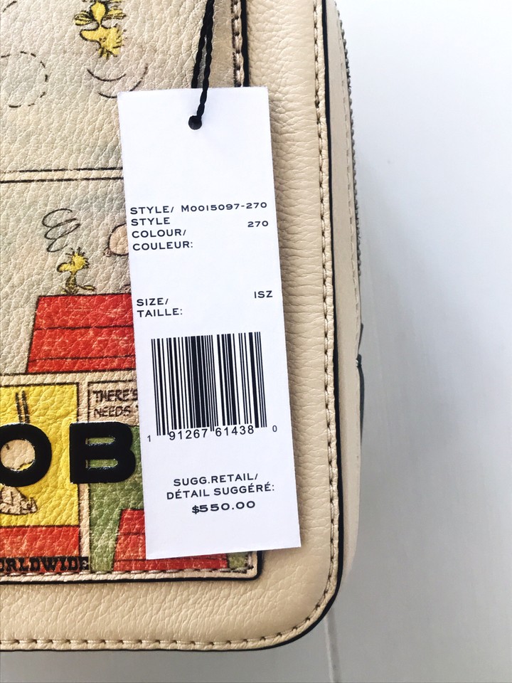 Marc Jacobs x Peanuts The Box 23 Snoopy Comic Strip Crossbody Bag | eBay