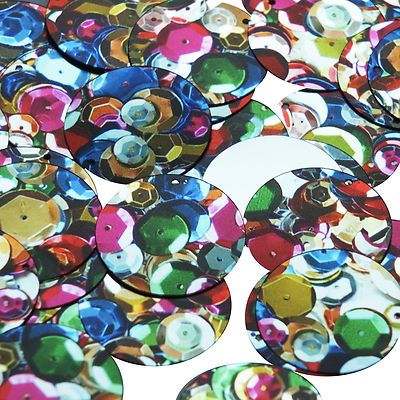 30mm Sequins Multicolor Sequined Mix Pattern Metallic | eBay