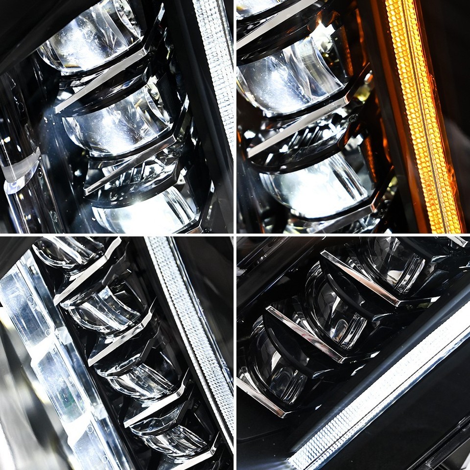 Pair LED Headlights For Cadillac SRX HID 2010-2015 Front Head Lamps ...