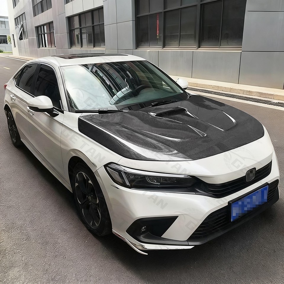 Carbon Fiber Front Hood Bonnet Fit for Honda Civic Type R FL5 by sea ...