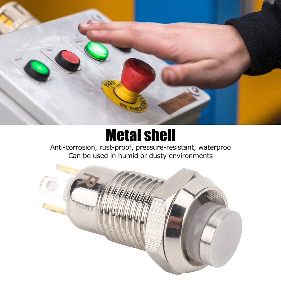 8mm Momentary Push Button Switch Push Button Start Switch With Light 3V ...