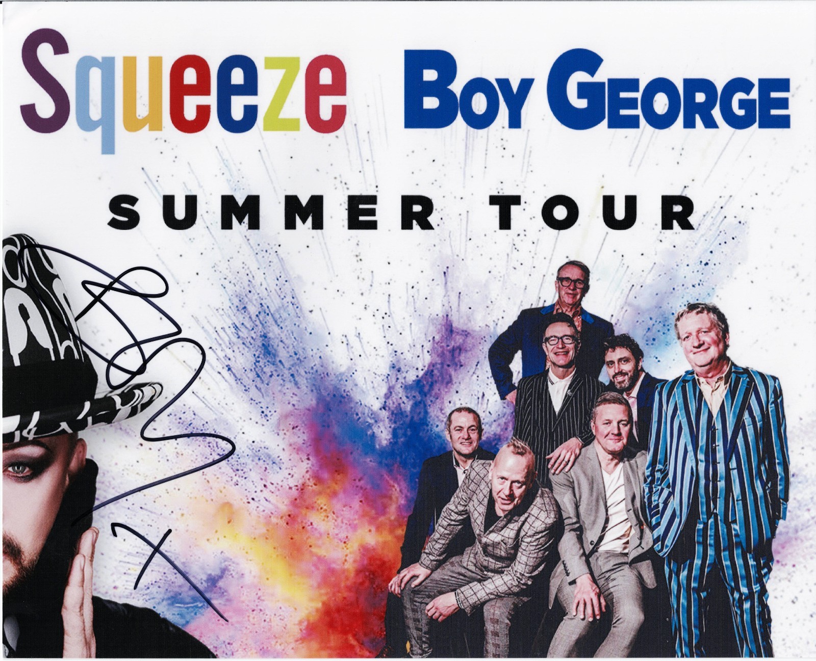 Boy George Signed 8X10 Color Photo - Not Signed By Squeeze Band Members ...
