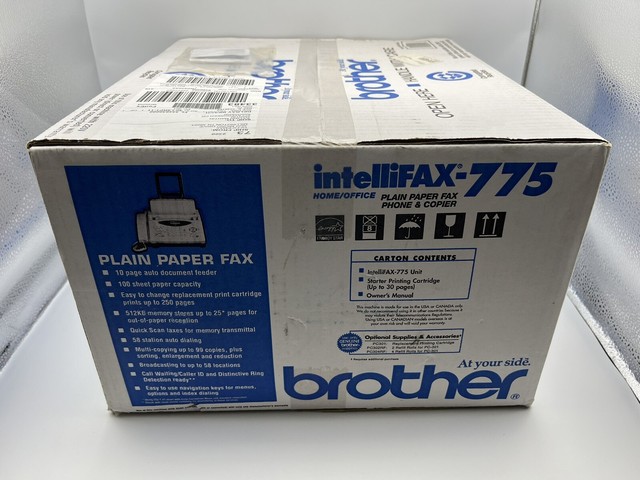 Brother IntelliFax-775 Plain Paper Fax Machine for sale online | eBay
