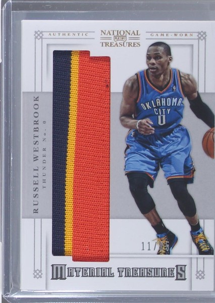 2012-13 Panini National Treasures - Material Treasures Prime #8 Russell ...