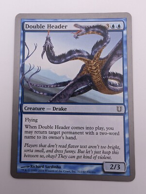 Magic the Gathering DOUBLE HEADER Unhinged MTG | eBay