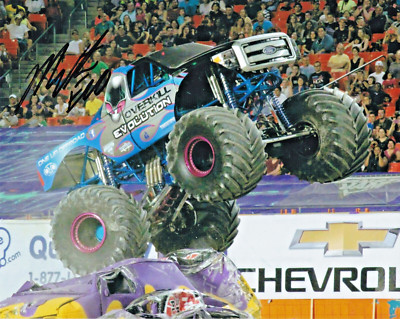 Michael Vaters Jr. Signed Monster Jam Overkill Evolution 8x10 Photo! | eBay