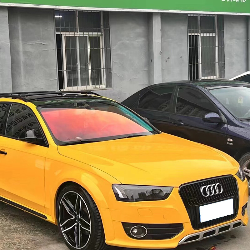 75% Vlt Chameleon Red Car Front Window Tint Film Windshield Sticker 1m ...