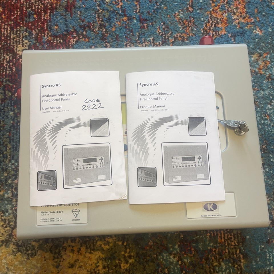 Kentec Syncro Addressable Fire Alarm Panel, 1 Loop (Argus Vega Protocol ...