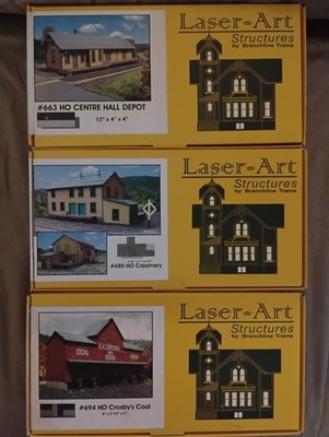 3 HO scale Laser-Art structures 663 680 694 | eBay