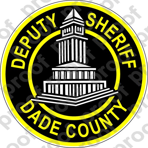 STICKER POLICE DADE COUNTY SHERIFF | eBay