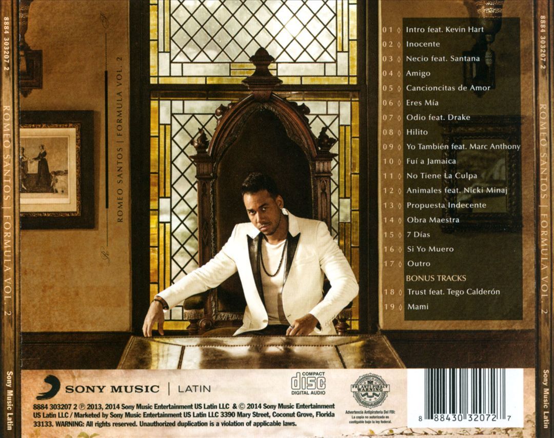 ROMEO SANTOS FORMULA, VOL. 2 [DELUXE EDITION] NEW CD 888430320727| eBay