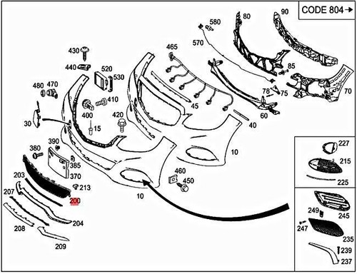 Genuine MERCEDES S212 W212 E-CLASS W212 Cover bumper area 2128850424 | eBay