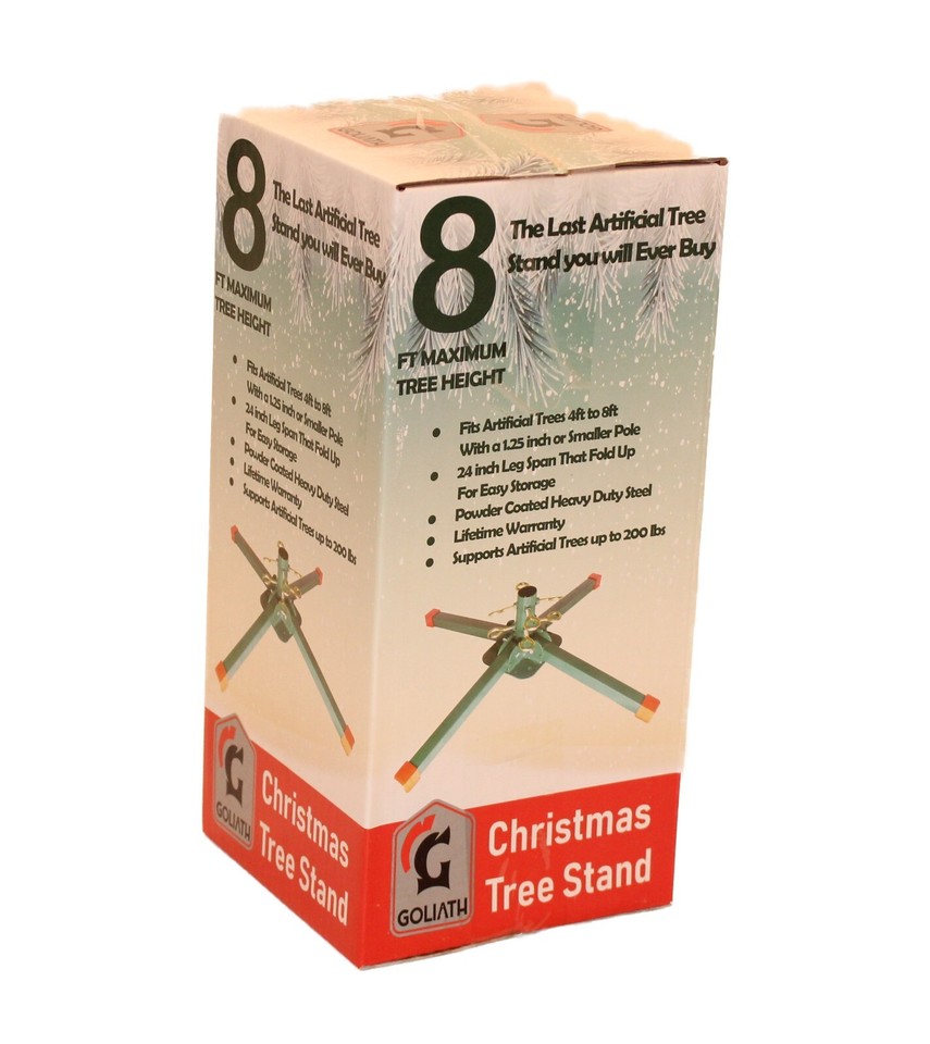 Goliath Welded Steel Christmas Tree Stand for Artificial Trees 4 to 8 ...