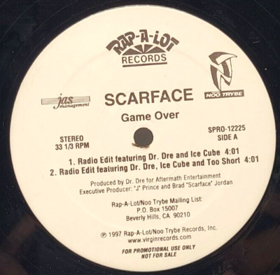SCARFACE - GAME OVER - HIP HOP LP SINGLE PROMO RAP-A-LOT | eBay
