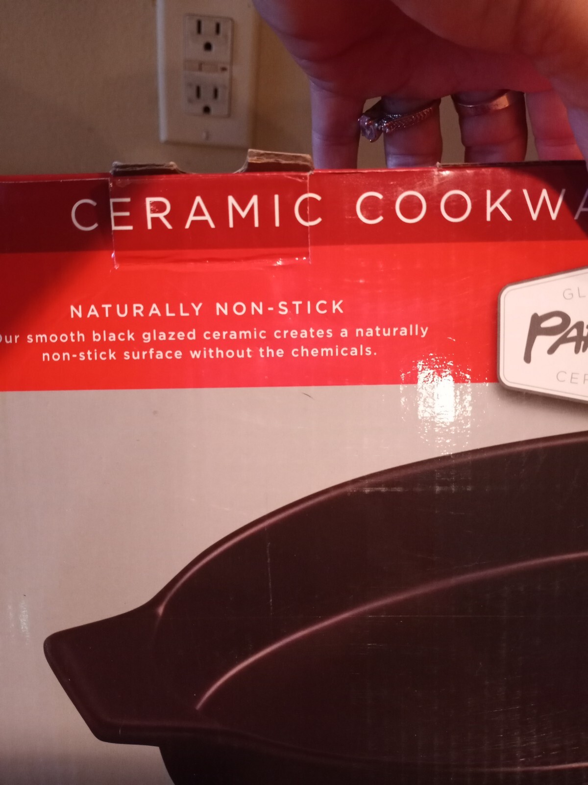 New in Box*Parini Ceramic Cookware for the Grill Casserole Pan*14.8" x ...