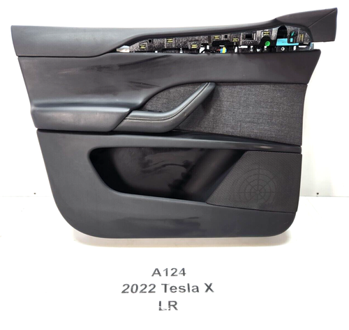21-23 OEM Tesla Model X Front Left Driver Side Leather Door Trim Panel ...