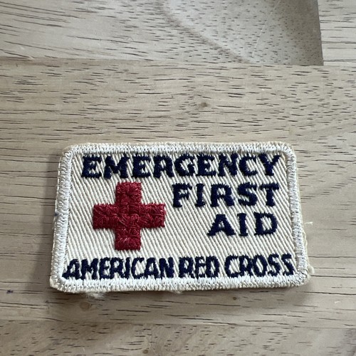 Vintage American Red Cross Emergency First Aid Patch | eBay