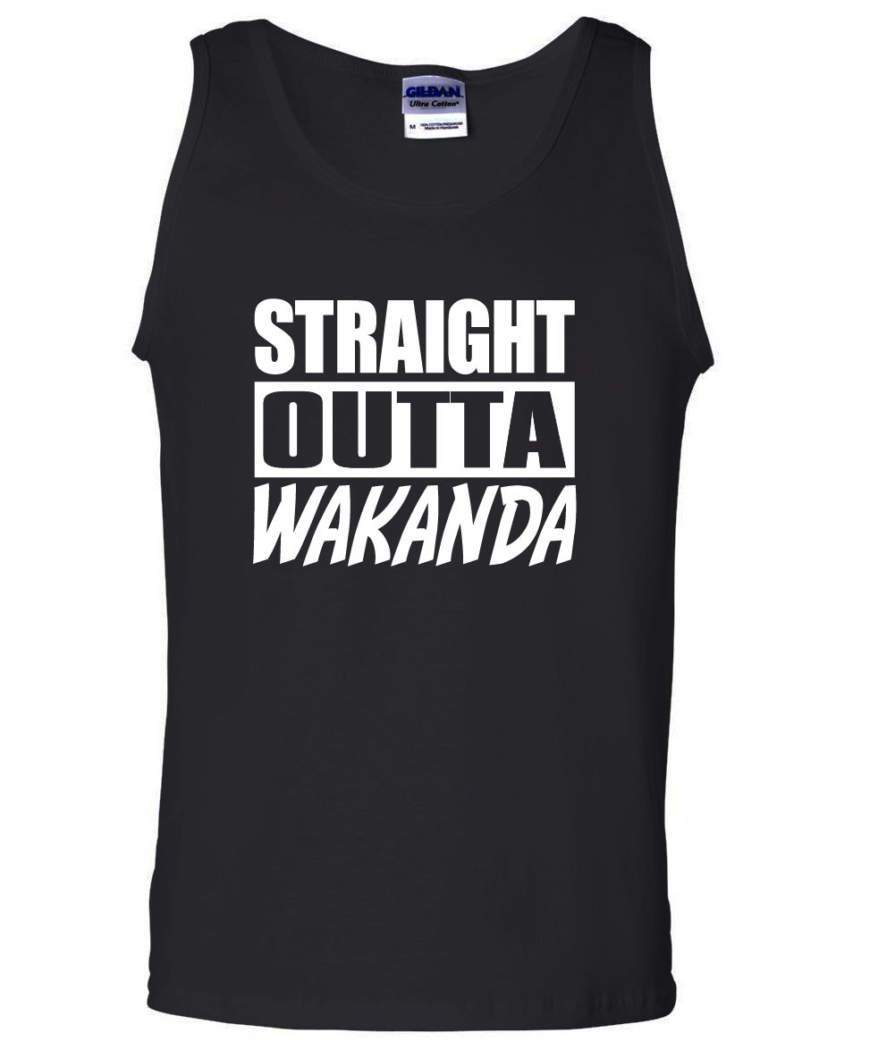 Blank Panther Wakanda "Straight Outta Wakanda" TANK-TOP | eBay