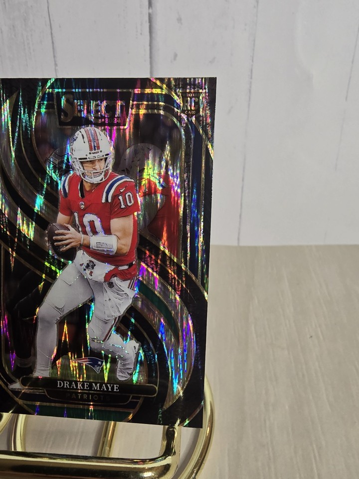 2024 Panini Select - Premier Level Drake Maye #113 Black & Green Shock ...