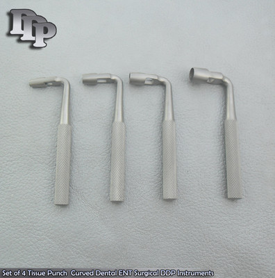 Set of 4 Tissue Punch Curved Dental ENT Surgical Instruments | eBay
