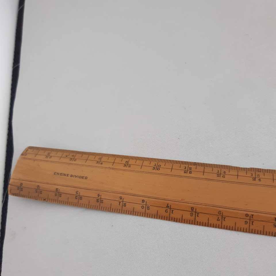 Vintage Ruler F McC 1/2500 Engine Divided Boxwood Tool Wooden Wood Rule ...