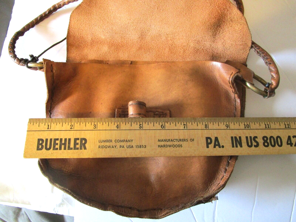 LEATHER HANDMADE FRONTIERSMAN BLACK POWDER BAG | eBay