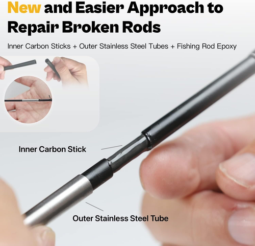 Fishing Rod Repair Kit Complete, Easy&Quick Approach to Repair Broken ...
