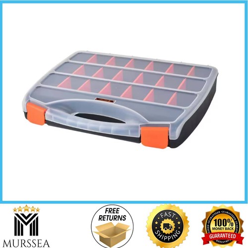 Plastic Small Parts Organizer Storage Screws Bolts Nuts Tool Case 21 ...