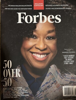 Forbes Magazine (Summer 2021) SHONDA RHIMES - 50 Over 50 | eBay