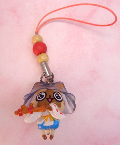 Airou Palico Felyne Tan Ushiwakamaru Japan Figure Keychain Strap ...