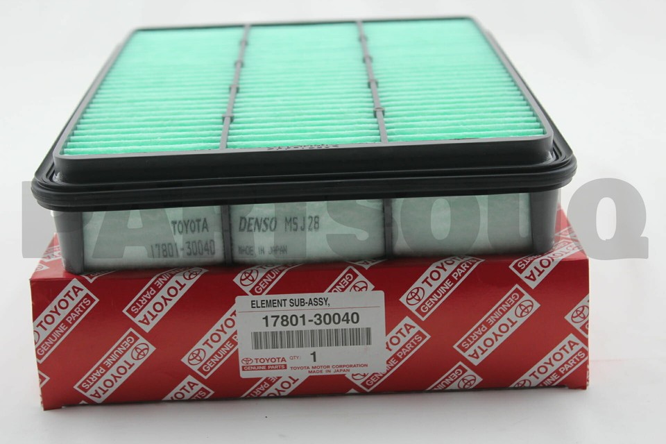 1780130040 Genuine Toyota ELEMENT SUB-ASSY, AIR CLEANER FILTER 17801 ...