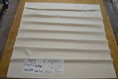 1957 Ford Custom 300/500 4 Door Sedan White Perforated Headliner | USA ...