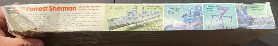 Revell U.S.S. Forrest Sherman US Navy Destroyer H-463 FS NEW Model Kit ...