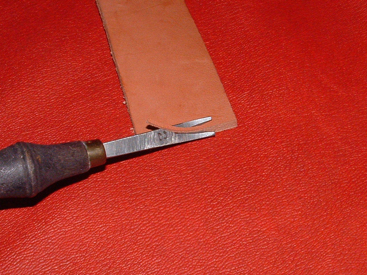 2 New VINTAGE LEATHER #2 EDGERS #125 type edger SHARP EASY CUTTING TOOL ...