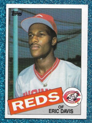 1985 TOPPS #627 ERIC DAVIS ROOKIE RC NR-MT CINCINNATI REDS "ERIC THE ...