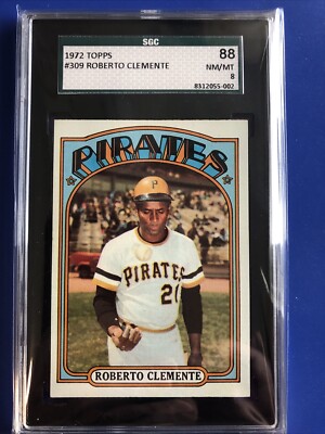 1972 Topps #309 Bob Roberto Clemente Pirates HOF SGC 8 NM-MT | eBay