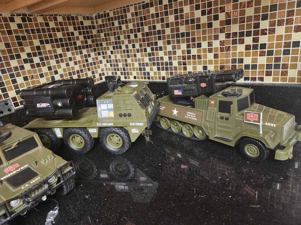 GI Joe Mobile Missile Launchers - M270 HIMARS Humvee w/TOW Air Defense ...