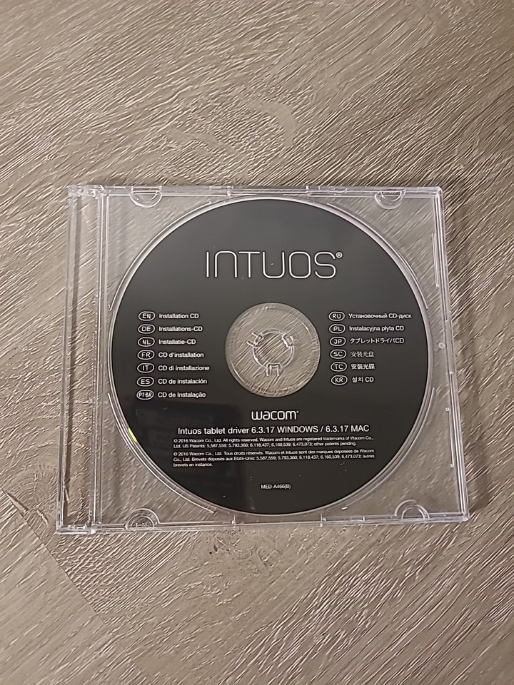 Wacom Intuos Pen Tablet Driver Install DVD + Extras Version 6.3 ...