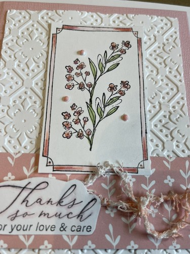 4 Stampin Up “Thanks so much for love & care” New SAB 2025 Mini Card ...