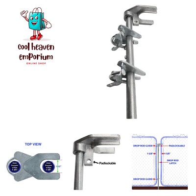 Chain Link Drop Rod/PIN Latch for 1-3/8" Frame Double Gate - Chain Link ...