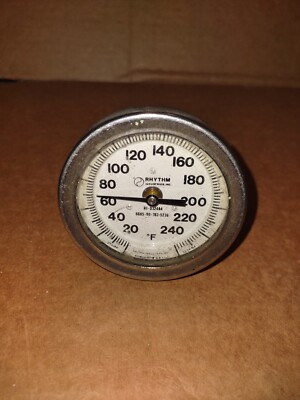 Vintage Rhythm Industries Thermometer Temperature Gauge | eBay
