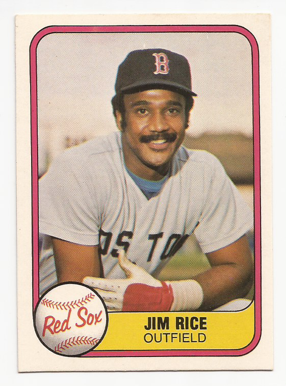 1981 FLEER BOSTON RED SOX JIM RICE BASEBALL CARD #222 | eBay